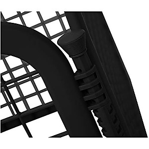 Amazon Basics 4-Panel Plastic Pet Pen Fence Enclosure With Gate - 35 x 35 x 24 Inches, Black