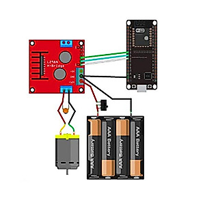 L298N Motor Drive Controller Board Module Dual H Bridge DC Stepper for Arduino Smart Car Robot R3 2560 ESP32 ESP826