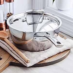 Sur La Table Classic 5-Ply Stainless Steel Saucepan
