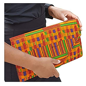 Dupsie's African Kente Print Clutch Purse