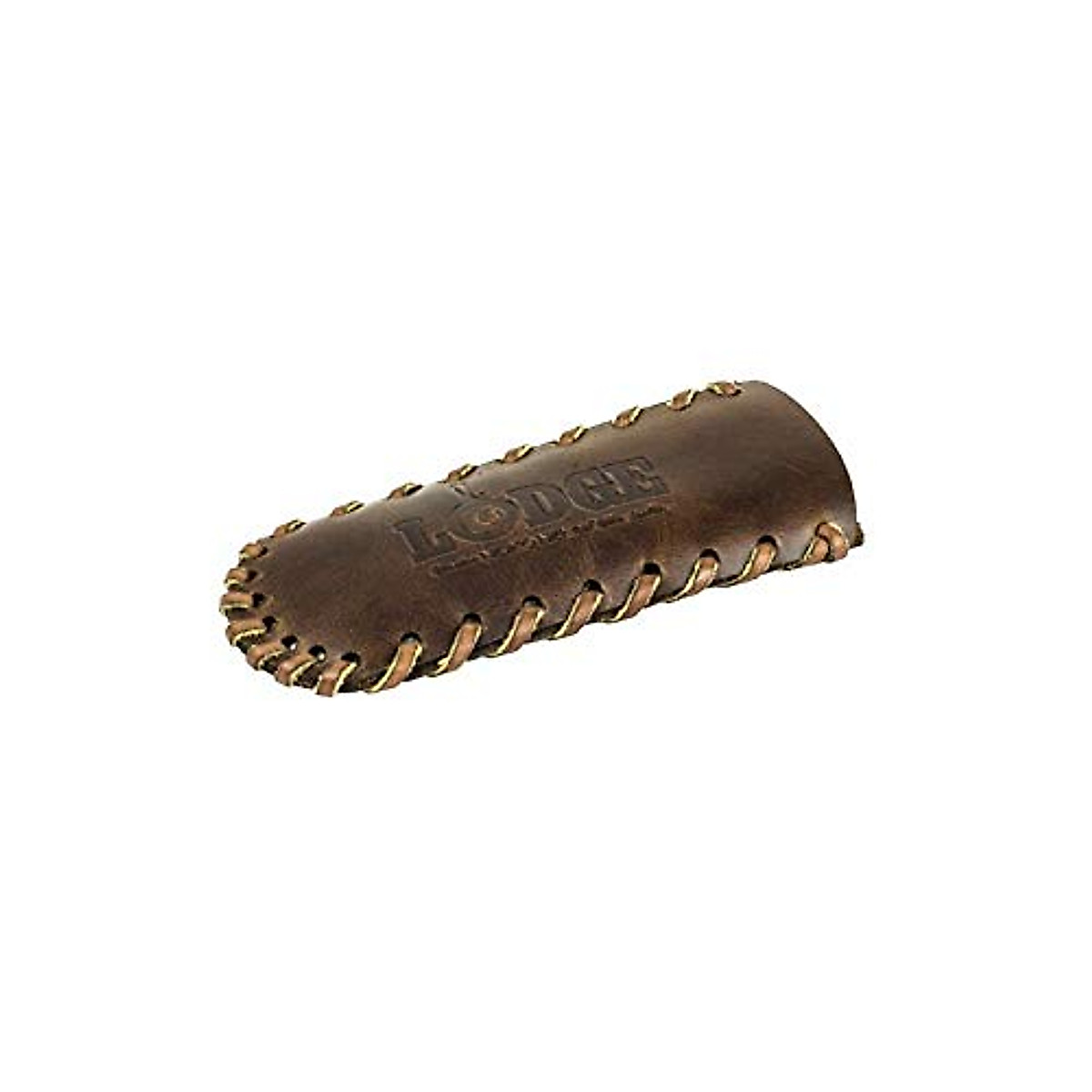 Lodge Seasoned Cast Iron Skillet with Hot Handle Holder- 12 Inch Cast Iron Frying Pan with Genuine Spiral Stitching Nokona Leather Hot Handle Holder, Made to Last a Lifetime