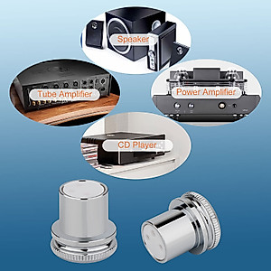 Monosaudio XLR Female Plugs 2Pcs XLR Dust Caps XLR Shorting Plugs Shileding Caps Noise Stopper Dust Proof Protectors XLR Connector Covers for Audio,Speakers, Subwoofers,Amplifier(Rhodium Plated)