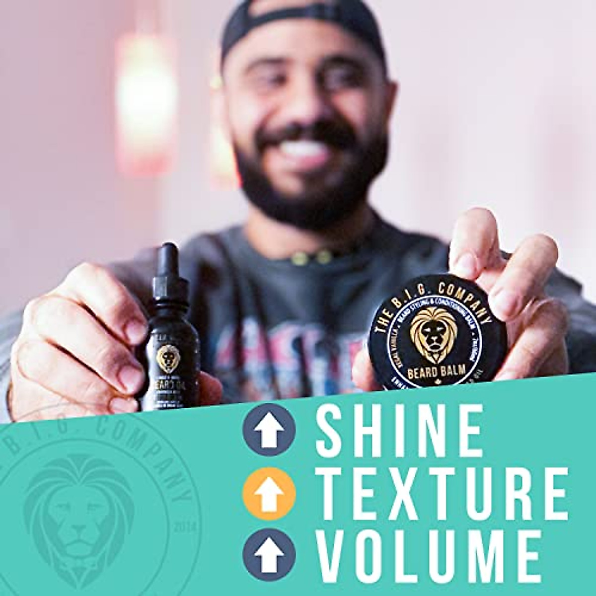 B.I.G. Company Beard Balm for Men - Light Weight Beard Wax with Good Hold, Styling, Control and Deep Conditioning of Beard Hair - Promotes Natural Beard Growth