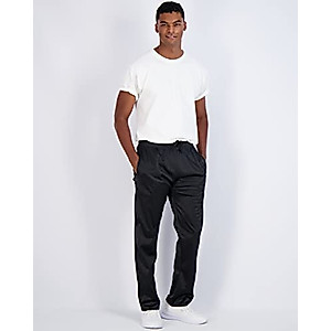 3 Pack: Mens Sweatpants Open Bottom Baggy Track Pants Active Athletic Workout Gym Training Tech Fleece Tapered Slim Tiro Tricot Wide Leg Sports Running Casual Quick Dry Fit Soccer Casual-Set 4,L