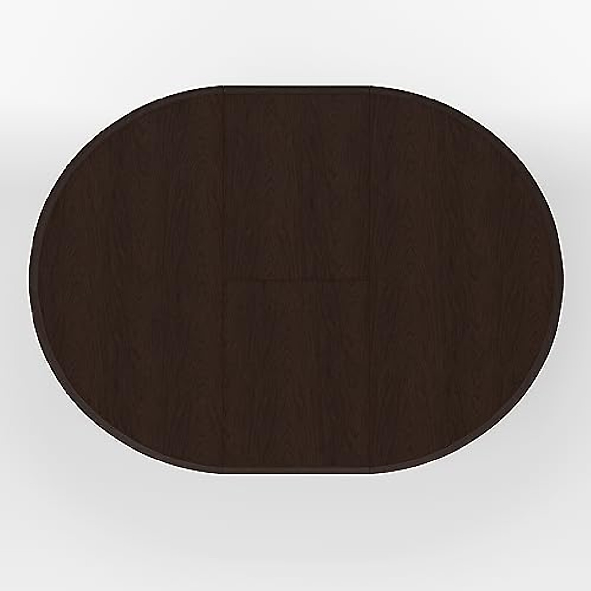 Glenwillow Home 5-PC - Oval Butterfly Leaf Dining Table + X-Back Dining Chairs Dining Set in Dark Walnut