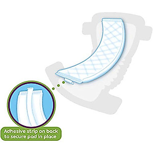 Dimples Booster Pads, Baby Diaper Doubler with Adhesive - Boosts Diaper Absorbency - No More leaks 30 Count (with Adhesive for Secure Fit) … (30 Count)