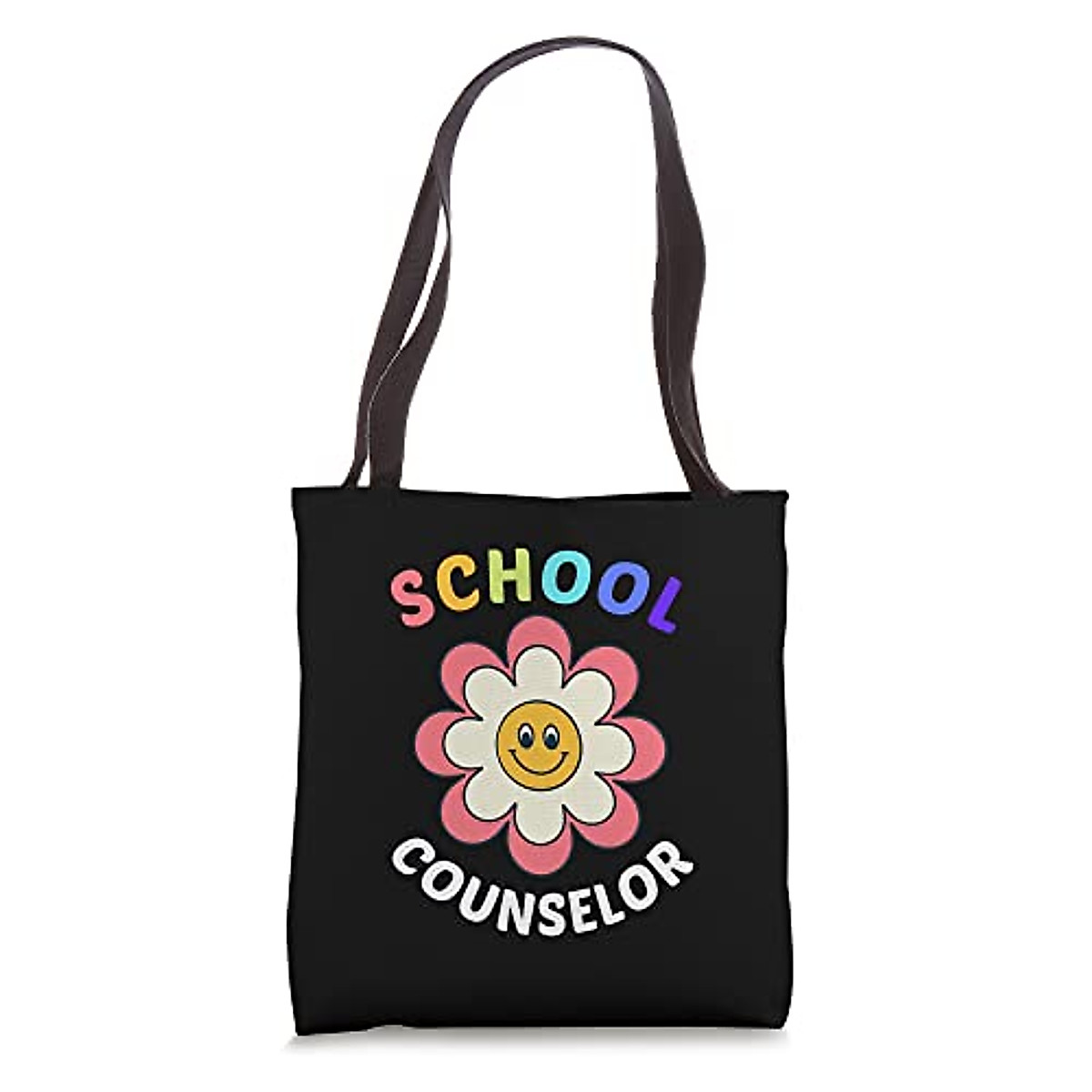 School Counselor Back To School Student Teacher Hippie Retro Tote Bag