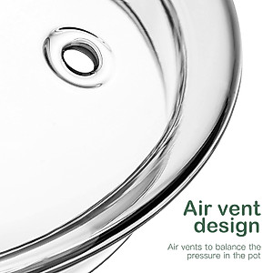 Angoily 64Oz(1.9L) Clear Glass Saucepan with Cover, Glass Cooking Pot with Lid, Simmer Pot, Simmer Pot, Glass Stovetop Pot for Soup, Pasta Noodle, Tea, Milk, Baby Food