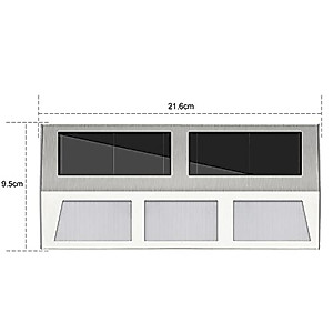 guizhoujiufu Outdoor Lighting Lamps Solar Light Garden Light Outdoor Home Garden Villa Exterior Wall Street Light Waterproof Decorative Wall Light Outdoor Staircase Light