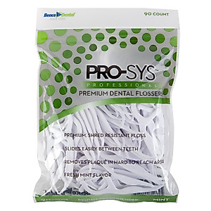 PRO-SYS® Premium Dental Mint Flossers - 90 Count (Pack of 1)