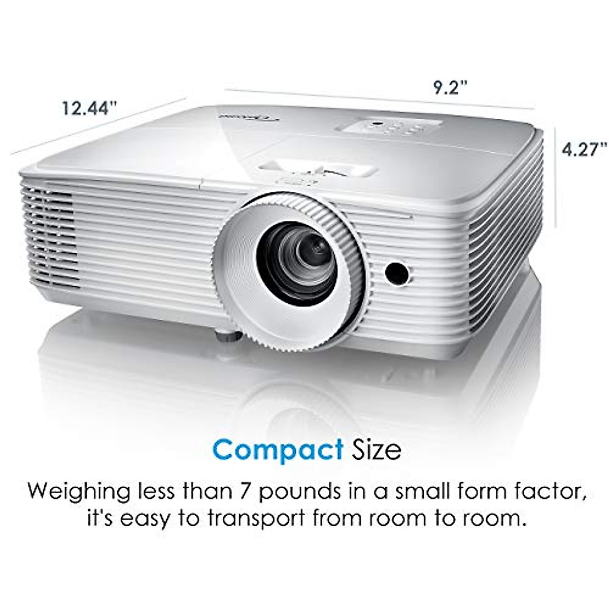 Optoma X343 XGA DLP Professional Projector | Bright 3600 Lumens | Business Presentations, Classrooms, or Home | 15,000 Hour Lamp Life | Speaker Built In | Portable Size
