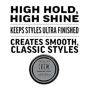 American Crew Men's Grooming Cream, Like Hair Gel with High Hold & High Shine, 3 Oz (Pack of 1)