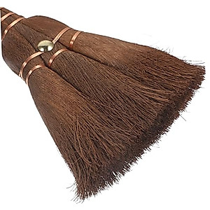 COOLHIYA 1 Set Pet Broom Dustpan Pet Cage Broom Mini Dustpan Home Accessory Desk Cleaning Broom Steel Scoop Litter Multi-Function Whisk Broom Convenient Dust Pan Small Broom Stainless Steel