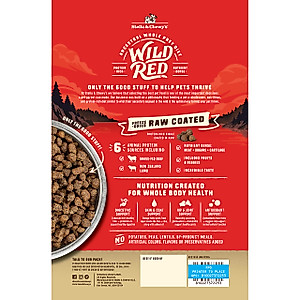 Stella & Chewy's Wild Red Dry Dog Food Raw Coated High Protein Wholesome Grains Red Meat Recipe, 3.5 lb. Bag