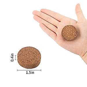 30pcs 40mm Expanding Coir Fiber Potting Soil- Nursery Compressed Organic Plant Soil Easy-to-Store Coco Coir Pellet Fiber Soil Indoor Seed Starters Kit for Window Herb Flower Microgreens Succulent