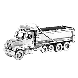 Fascinations Metal Earth 3D Metal Model Kits Freightliner Set of 4 - Long Nose Truck - COE Truck - Dump Truck - Snow Plow