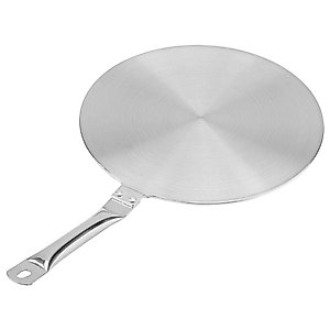 Heat Diffuser Plate 7.87 inch Stainless Steel Induction Adapter Diffuser Converter Hob Simmer Plate with Handle for Electric Gas Stove Glass Induction Cooktop Cooker Plate (20cm)