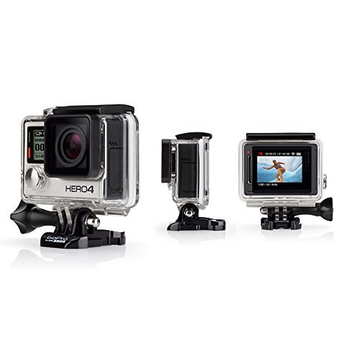 GoPro HD Hero4 Silver Action Camcorder with Dual Battery Charger and 16GB MicroSD Card