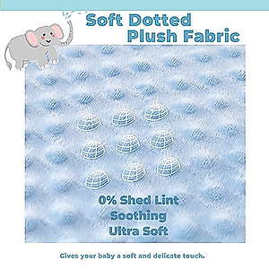 YOLINYOISH Animal Snuggler Lovey Blanket for Kids, Babies, Boys, Girls, Triangle Neutral Security Blanket with Stuffed Animal (Rabbit)