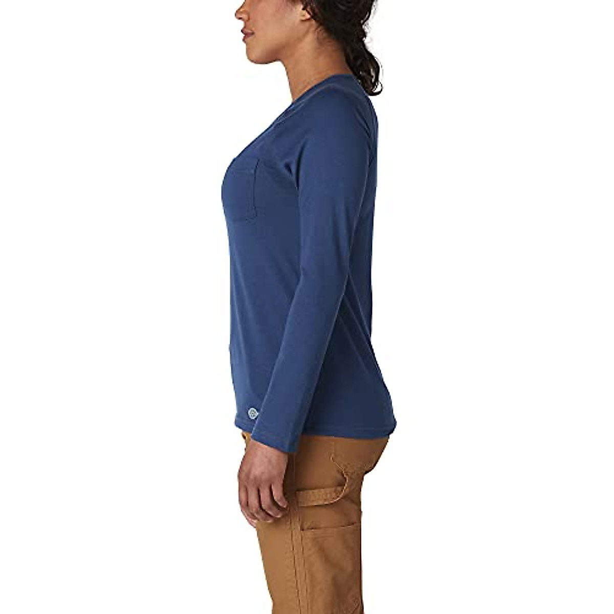 Dickies Women's Long Sleeve Cooling Temp-iQ Performance T-Shirt, Dynamic Navy, XL