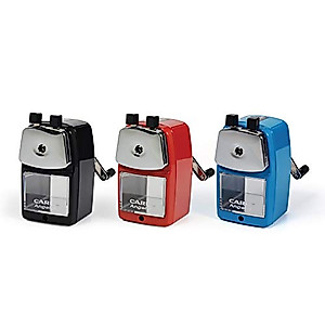 CARL Angel Manual Pencil Sharpener, Red