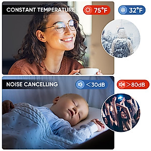 MOYENNE 2 Pack Door Draft Stopper, Door Sweeps for Exterior Doors, Under Door Sealers for Bottom of Door, Weather Stripping, 2.3" W x 47" L (Brown)