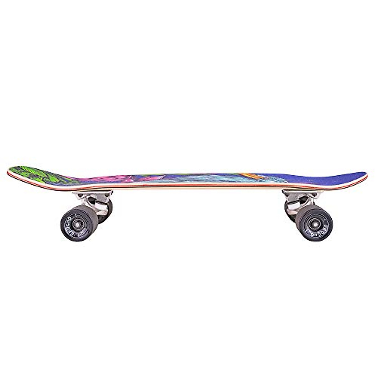 SKOCHO Complete-Standard Cruiser-Skateboards for Teens Adults-Beginners - 28"x8" Mini Short Skateboard Deck(Carne)