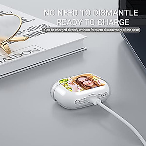 Personalized Case for Airpods Pro 2nd Generation Cover, Custom Photo Airpod Pro 2 Case Soft Clear TPU with Keychain for Men Women,for Apple AirPods Pro 2 2022