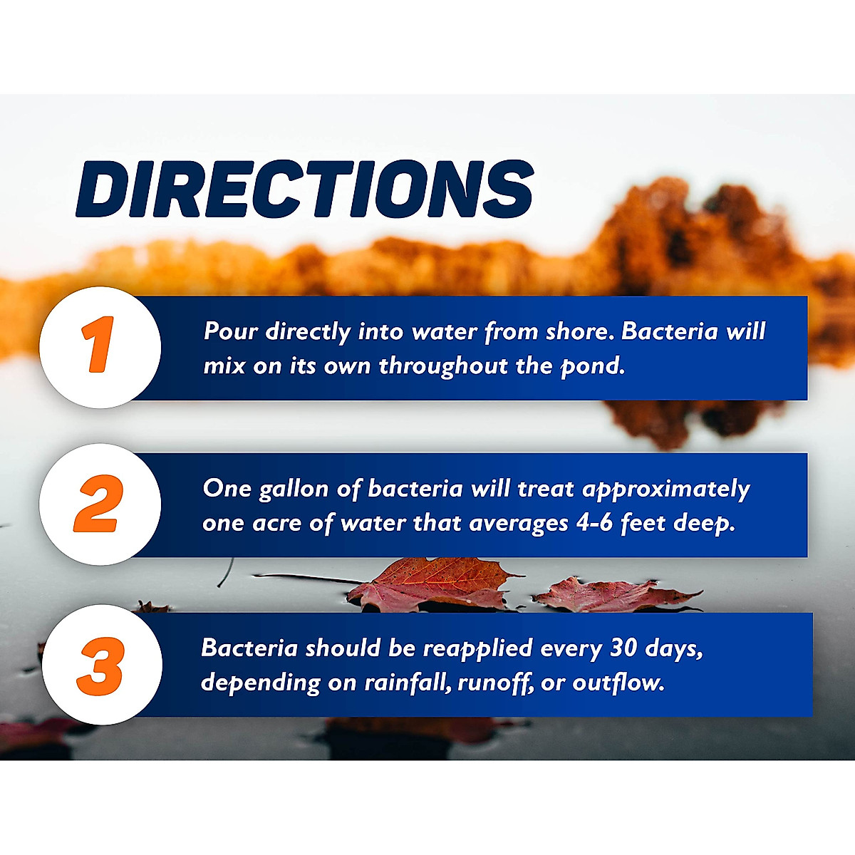 Crystal Blue Natural Pond Cleaner - Muck and Sludge Remover, Safe for Koi - 1 Gallon