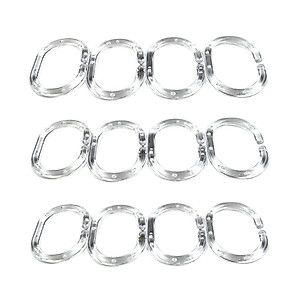 72 Pack Shower Curtain Rings Shower Curtain Hooks,Rubber Rings Set Curtain Shower Clear Silicone of Housekeeping & Organizers Sticky Hanger (Clear)