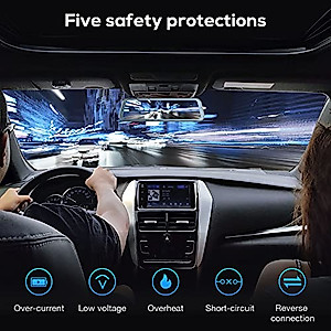 Type C Dash Cam Hardwire Kit for Arifayz Dual Dash Cam Q4 Front and Rear, Hardwire Kit Fuse for Dash Camera with Fuse Taps and Installation Tools, Low Voltage Protection for Dash Cam 11.5ft