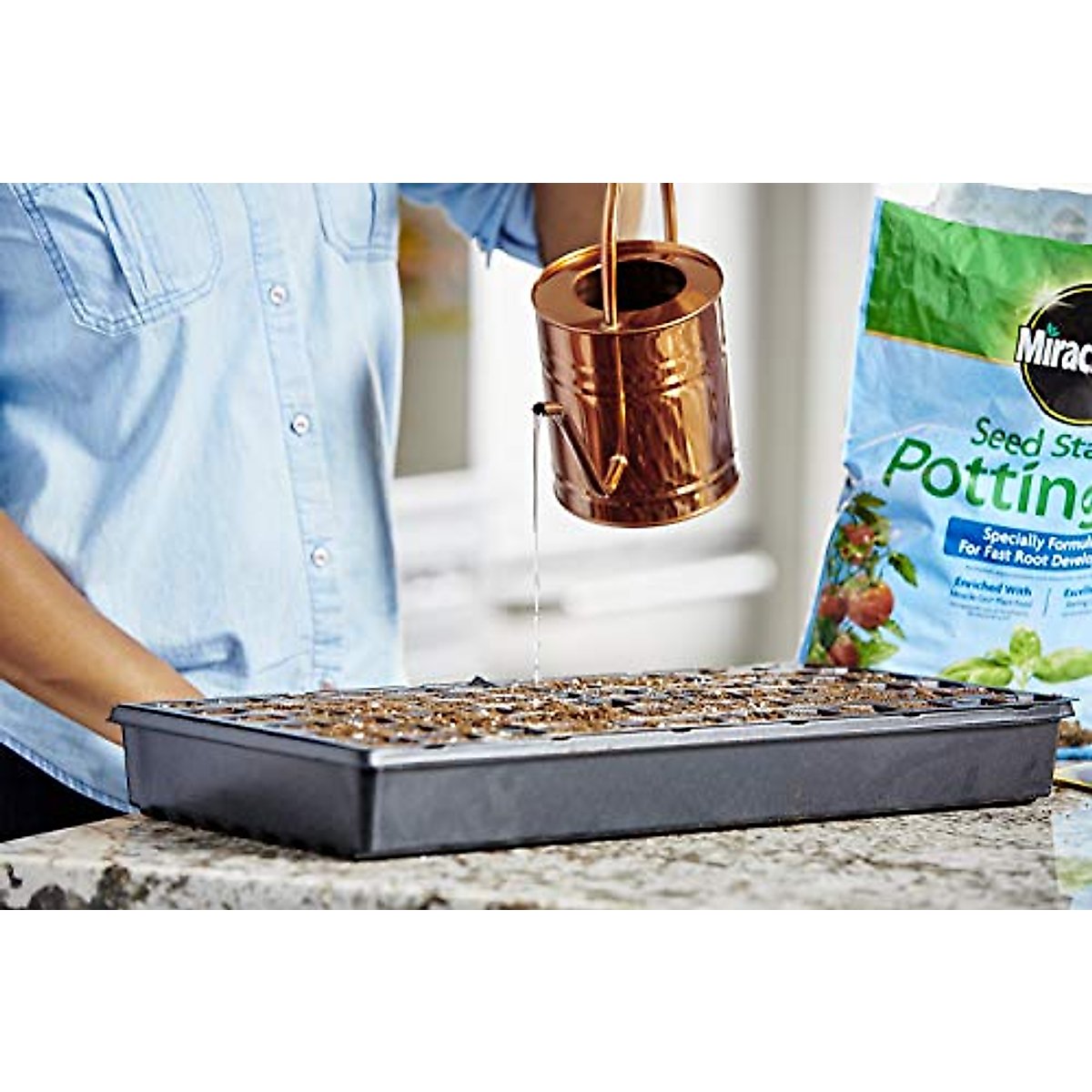 Miracle-Gro Seed Starting Potting Mix, 2-pack 8 qt., For Use in Containers