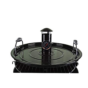 CMI Multi-Function Barbecue and Charcoal Smoker Grill,Heavy Duty Round BBQ Grill for Outdoor Cooking (16-Inch)