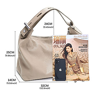 zency 6 Colors Fashion 100% Real Genuine Leather Women Shoulder Bag Handbag Lady Casual Tote