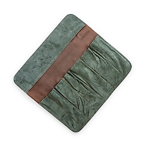 Leather Knife Roll Bag for Chef`s - Premium Knife Roll Case made of Genuine Buffalo Leather – Durable knives storage Bag Samuel (Brown)