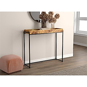 Safdie & Co. Table 35L Brown Reclaimed Wood Sunken Tray, 12D x 39.5W x 35.5H in