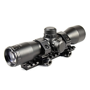 TACFUN Compact 4x32 Scope + Rings + Picatinny Mount for Mossberg 500 590 835 Shotguns