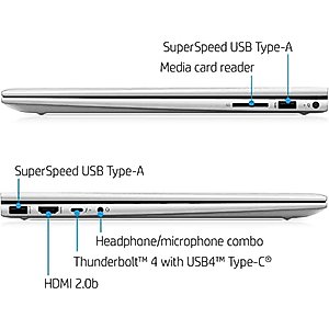 HP 2022 Envy X360 15.6" FHD IPS Touchscreen 2-in-1 Laptop 12th Intel Core i7-1260P 12-Core Iris Xe Graphics 64GB DDR4 2TB SSD Thunderbolt 4 WiFi 6 Backlit KB FP Reader Win 10 Pro w/ RATZK 32GB USB