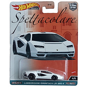 Hot Wheels Lamborghini Countach LPI 800-4, Spettacolare 4/5 [White]