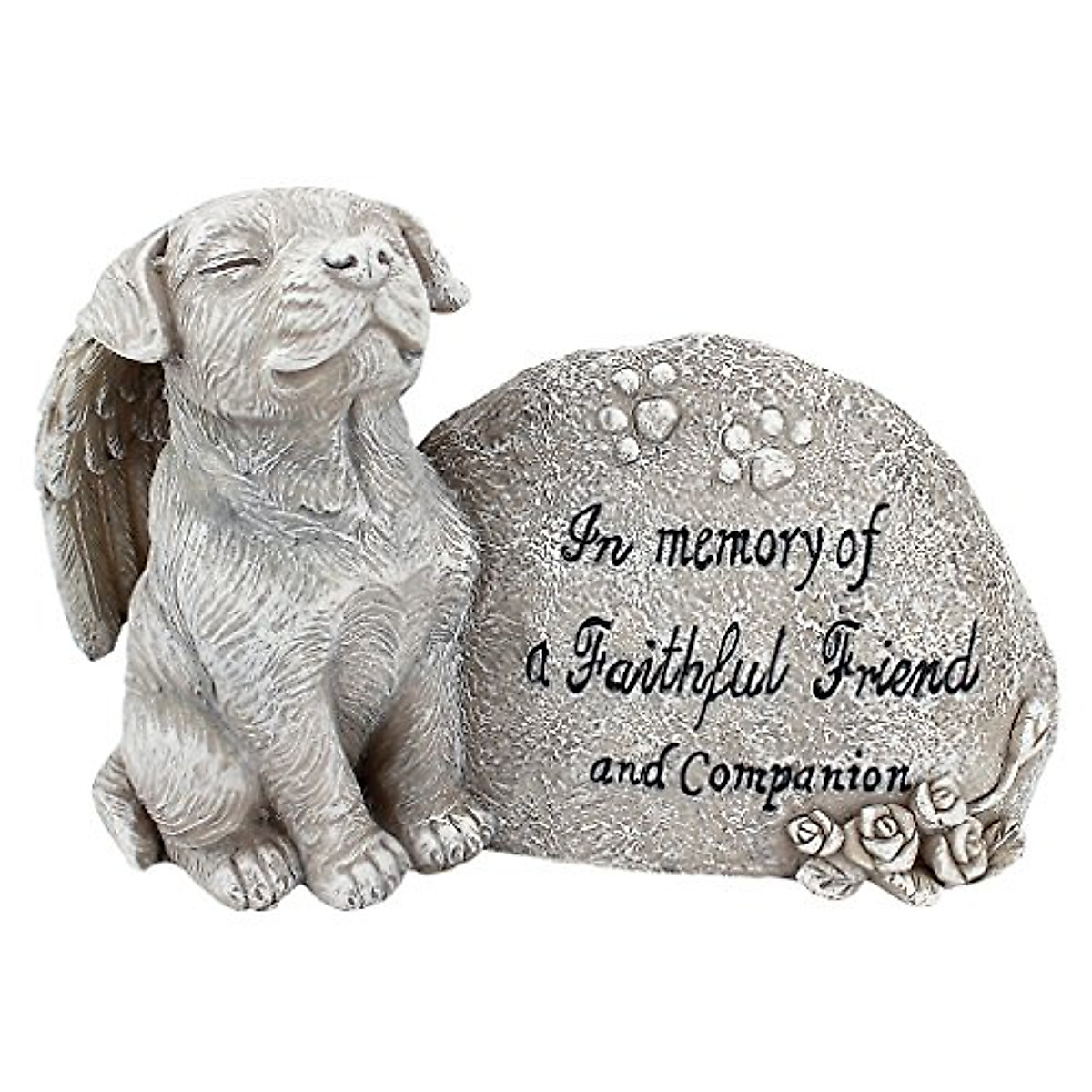 Design Toscano QL593931 Forever in Our Hearts Memorial Dog Statue,greystone