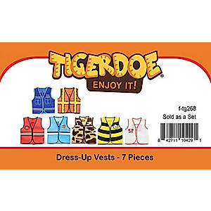Tigerdoe Dress Up Clothes - 7 Pc - Pretend Play School Set - Career Costumes - Kids Role Play Costume - Occupation Costume