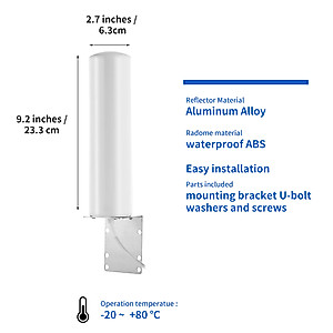 High Gain 10dBi 4G LTE Cellular Antenna for All Series Spypoint Flex-M Link Micro Link EVO/Stealth CAM/Tactacam Reveal X Gen 2.0/3.0, Reveal X PRO/Reolink/SEHMUA Cellular Trail Camera, Eifagur