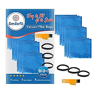 S SMILEFIL 9 Pack Blue Cloth Reusable Dry Filter Bags Compatible with Stanley 25-1217 1-5 Gallon Wet/Dry Vacuums