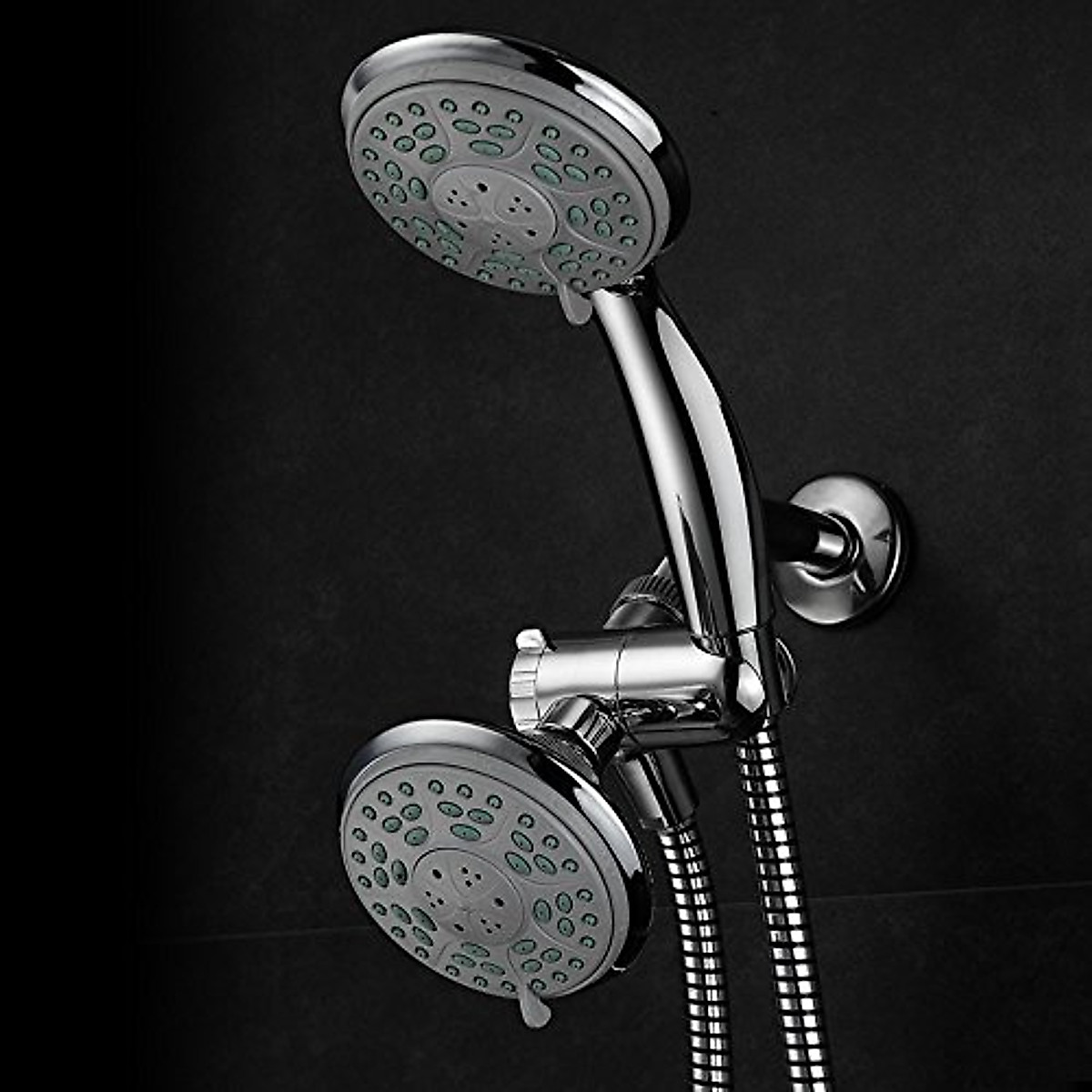 Aquadance by HotelSpa 24-Setting Slimline Showerhead and Hand Shower Combo