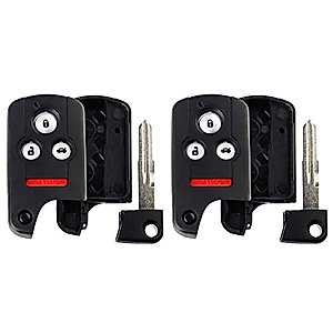 Key Fob Case Shell for Acura RL Remote ACJ8D8E24A04 (Pack of 2)