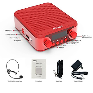 Giecy Portable 30W Voice Amplifiers -Red
