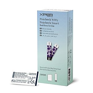 MbH blood glucose diabetic monitoring test strips 25 single pack in Procheck Smartphone dongle Home health test Quick, Simple&Easy-to-Use, Clear Easy to Read Results-Android System Type-C & iOS System