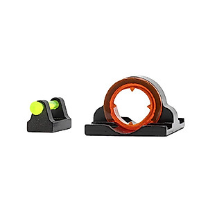 Dead Ringer Beard Buster Shotgun Sight, Aluminum Base with Orange Compass Point Sight, Turkey & Duck Hunting Shotgun Sights, Black