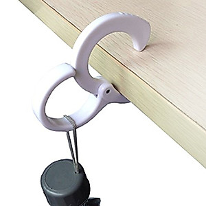 RFORPLY 2 pcs Multi-Function Clip Hook/Table Edge Hook/Cross Bar Hook/Windproof Hook