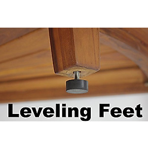 AquaTeak Patented 30" Spa Teak & Stainless Shower Bench with Shelf